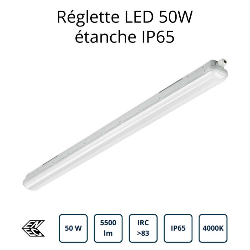 Réglette LED 50W 150cm étanche IP65